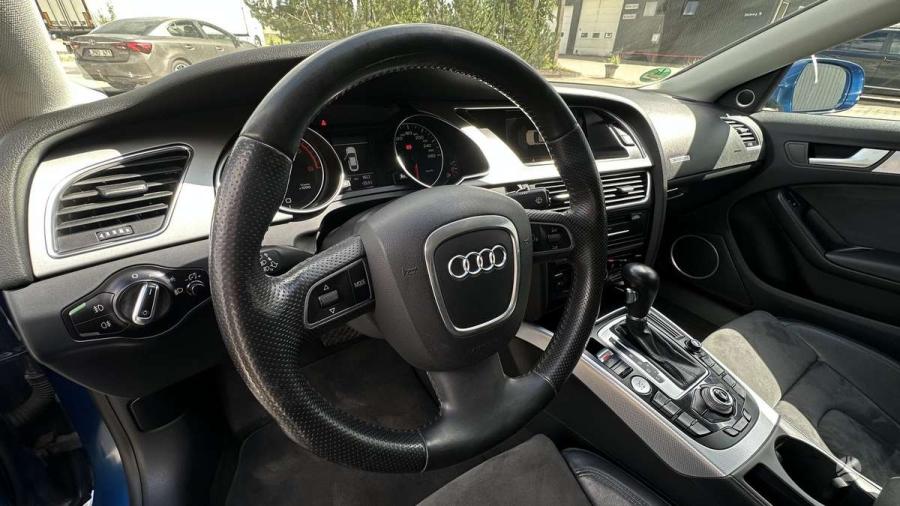 Blue Audi A5 Sportback 2011 in Marijampole, with an engine capacity of 2.97 L and mileage of 291 thousand km for 8700 €, photo 24 on AUTOMOTO.COM.LV