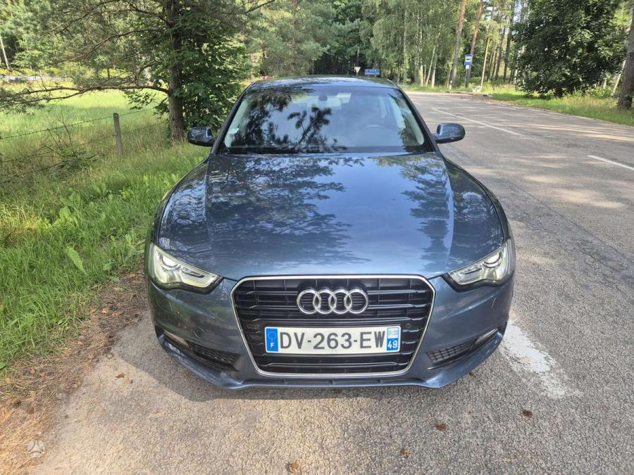 Zils Audi A5 Sportback 2015 Tauragė, ar dzinēja tilpumu 1.97 L un nobraukumu 250 tūkst. km par 10500 €, foto 3 vietnē AUTOMOTO.COM.LV