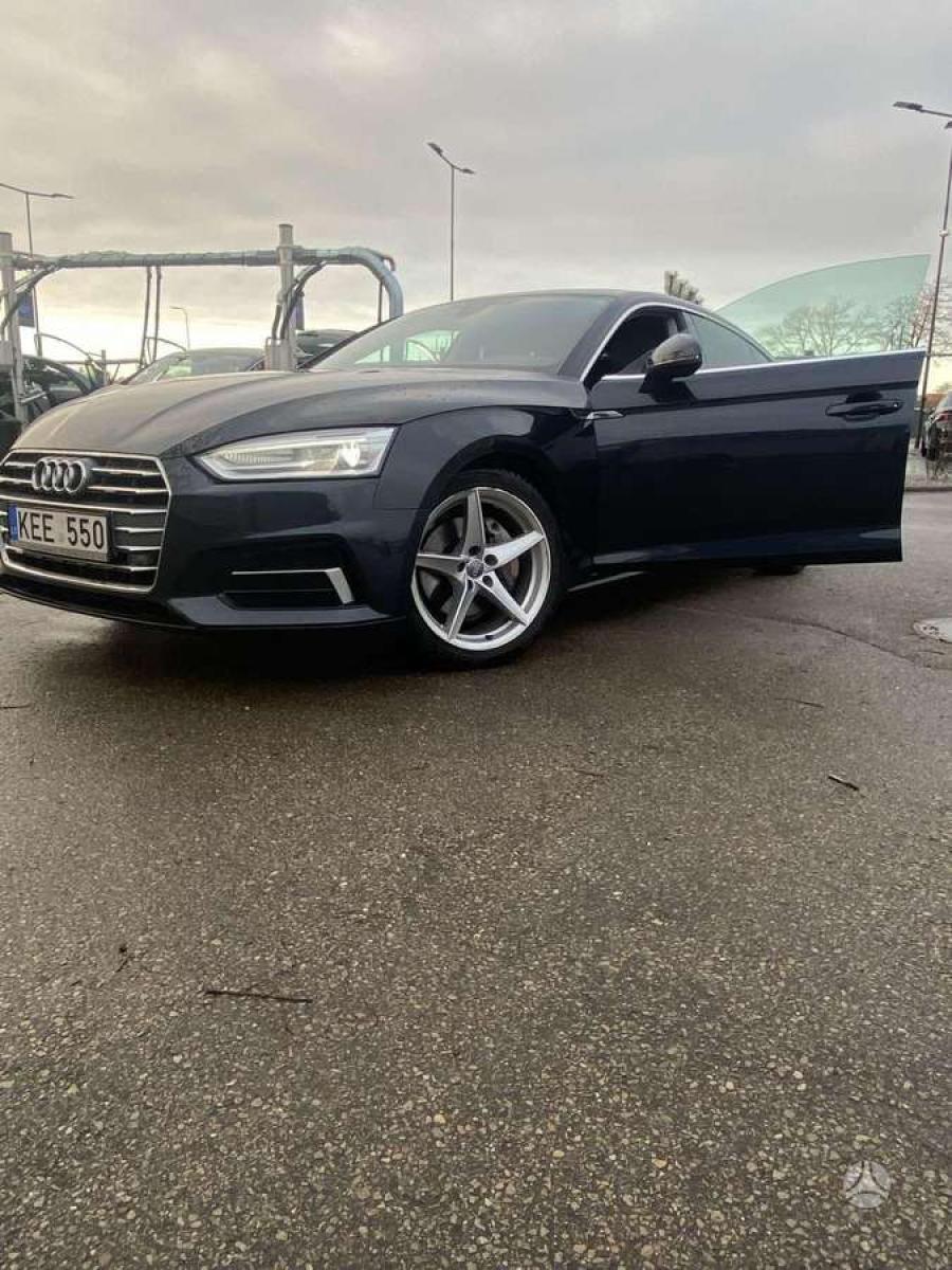 Zils Audi A5 Sportback 2018 Klaipėda, ar dzinēja tilpumu 1.97 L un nobraukumu 104 tūkst. km par 19500 €, foto 1 vietnē AUTOMOTO.COM.LV