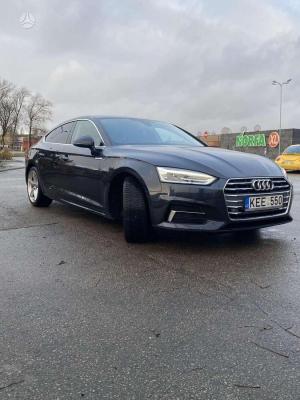 Zils Audi A5 Sportback 2018 Klaipėda, ar dzinēja tilpumu 1.97 L un nobraukumu 104 tūkst. km par 19500 €, foto 2 vietnē AUTOMOTO.COM.LV