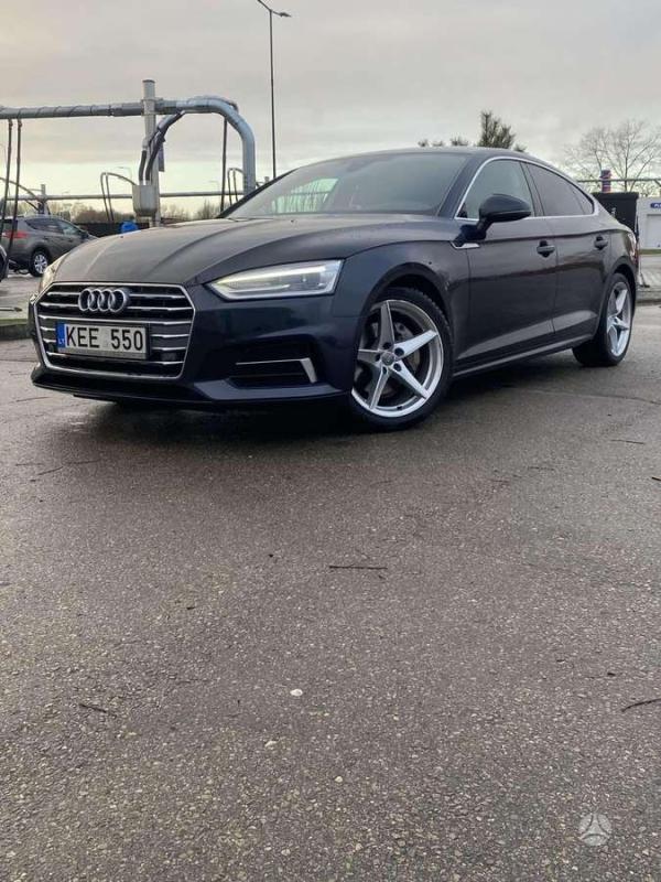 Zils Audi A5 Sportback 2018 Klaipėda, ar dzinēja tilpumu 1.97 L un nobraukumu 104 tūkst. km par 19500 €, foto 3 vietnē AUTOMOTO.COM.LV