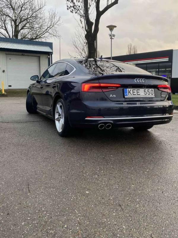 Zils Audi A5 Sportback 2018 Klaipėda, ar dzinēja tilpumu 1.97 L un nobraukumu 104 tūkst. km par 19500 €, foto 6 vietnē AUTOMOTO.COM.LV