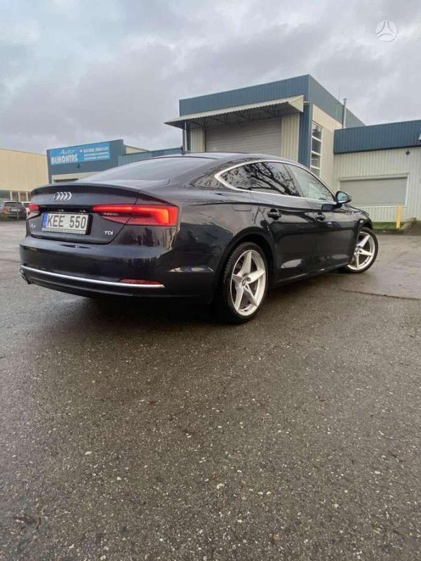 Zils Audi A5 Sportback 2018 Klaipėda, ar dzinēja tilpumu 1.97 L un nobraukumu 104 tūkst. km par 19500 €, foto 7 vietnē AUTOMOTO.COM.LV