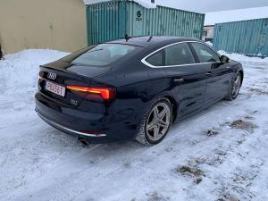 Blue Audi A5 Sportback 2018 in Vilnius, with an engine capacity of 1.98 L and mileage of 211 thousand km for 18300 €, photo 12 on AUTOMOTO.COM.LV
