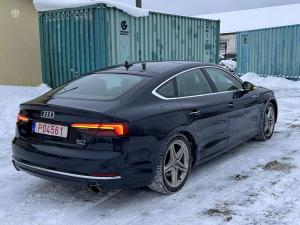 Blue Audi A5 Sportback 2018 in Vilnius, with an engine capacity of 1.98 L and mileage of 211 thousand km for 18300 €, photo 17 on AUTOMOTO.COM.LV