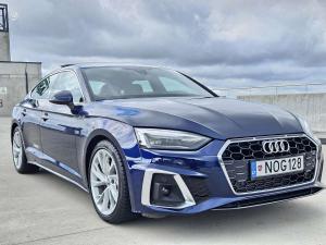 Синий Ауди A5 Sportback 2020 в Вильнюс, объемом двигателя 2.00 л и пробегом 35 тыс. км за 15500 €, фото  на AUTOMOTO.COM.LV