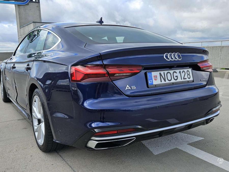 Zils Audi A5 Sportback 2020 Viļņa, ar dzinēja tilpumu 2.00 L un nobraukumu 35 tūkst. km par 15500 €, foto 8 vietnē AUTOMOTO.COM.LV
