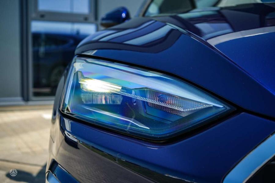 Blue Audi A5 Sportback 2021 in Kaunas, with an engine capacity of 1.97 L and mileage of 156 thousand km for 21750 €, photo 8 on AUTOMOTO.COM.LV