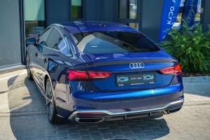 Blue Audi A5 Sportback 2021 in Kaunas, with an engine capacity of 1.97 L and mileage of 156 thousand km for 21750 €, photo 11 on AUTOMOTO.COM.LV