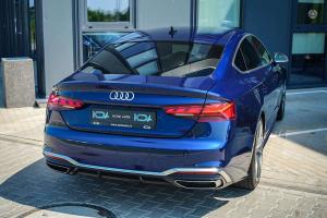 Blue Audi A5 Sportback 2021 in Kaunas, with an engine capacity of 1.97 L and mileage of 156 thousand km for 21750 €, photo 13 on AUTOMOTO.COM.LV
