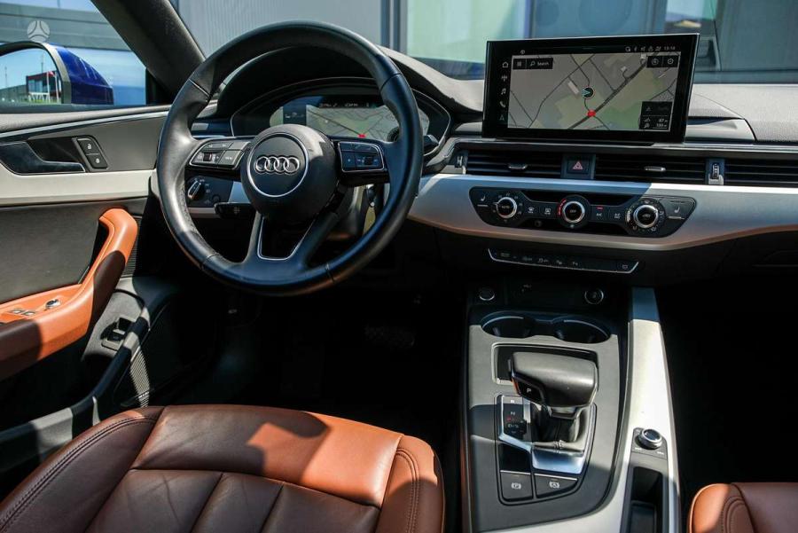 Blue Audi A5 Sportback 2021 in Kaunas, with an engine capacity of 1.97 L and mileage of 156 thousand km for 21750 €, photo 19 on AUTOMOTO.COM.LV