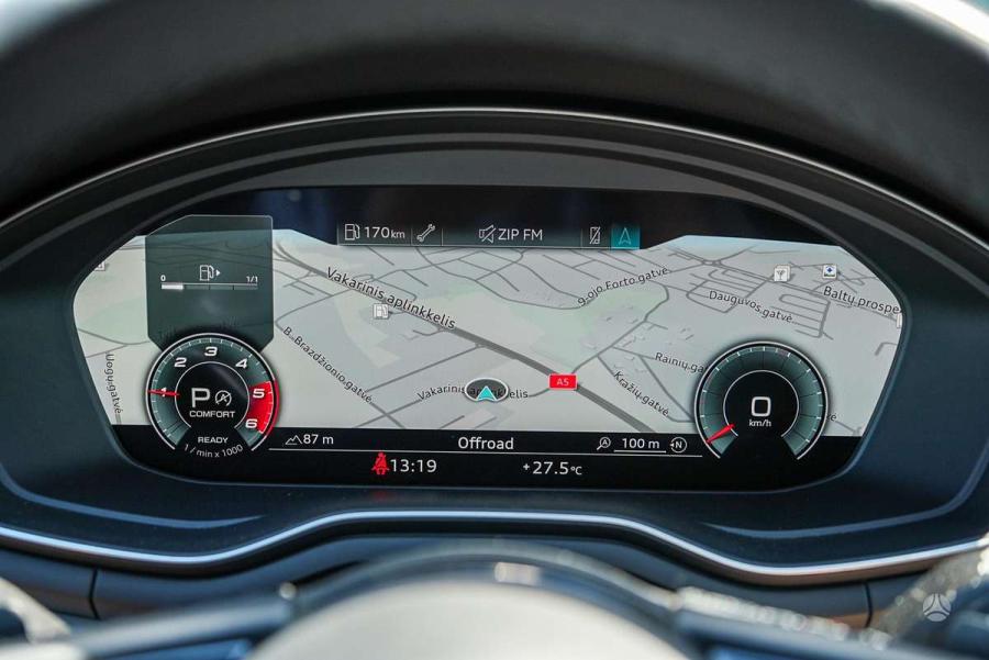 Blue Audi A5 Sportback 2021 in Kaunas, with an engine capacity of 1.97 L and mileage of 156 thousand km for 21750 €, photo 28 on AUTOMOTO.COM.LV