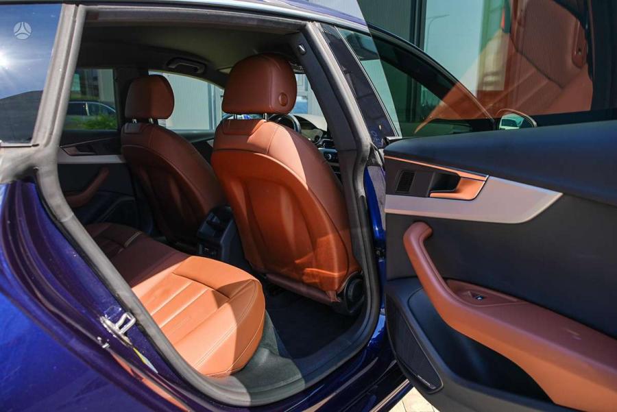 Blue Audi A5 Sportback 2021 in Kaunas, with an engine capacity of 1.97 L and mileage of 156 thousand km for 21750 €, photo 38 on AUTOMOTO.COM.LV