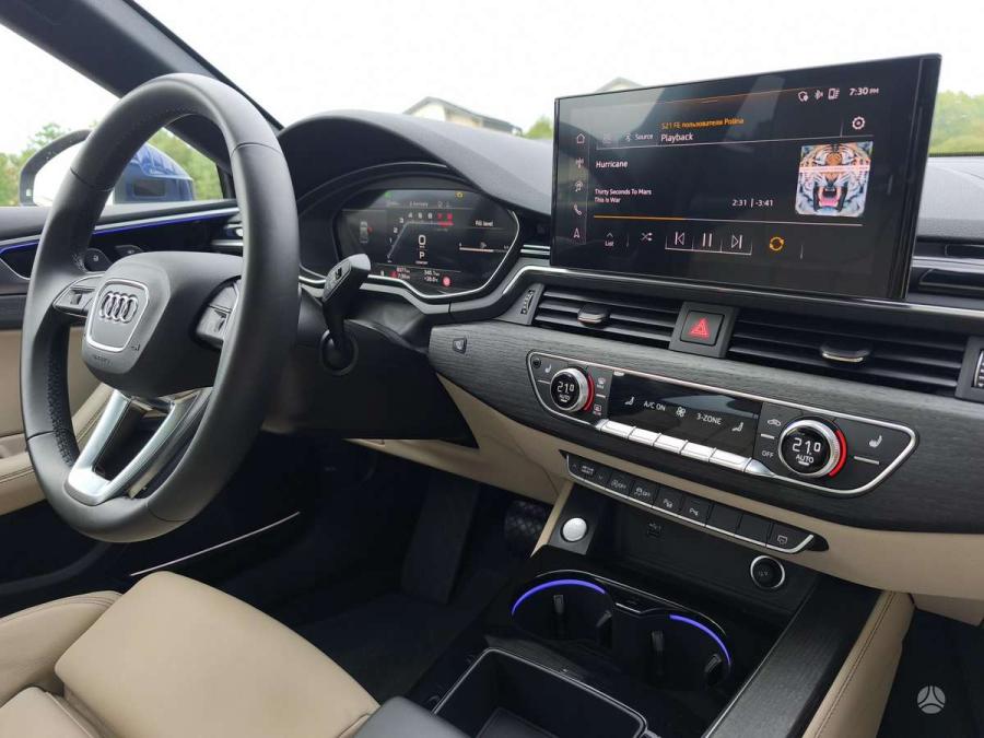 Синий Ауди A5 Sportback 2024 в Вильнюс, объемом двигателя 1.98 л и пробегом 8 тыс. км за 37500 €, фото 20 на AUTOMOTO.COM.LV
