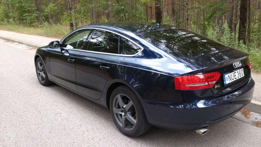 Синий Ауди A5 Sportback 2011 в Варена, объемом двигателя 2.70 л и пробегом 254 тыс. км за 7900 €, фото 6 на AUTOMOTO.COM.LV