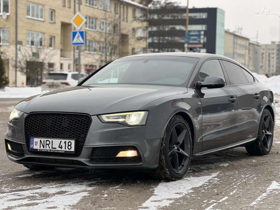 Brown Audi A5 Sportback 2013 in Vilnius, with an engine capacity of 2.97 L and mileage of 186 thousand km for 10500 €, photo 9 on AUTOMOTO.COM.LV