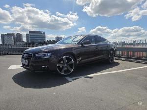 Brown Audi A5 Sportback 2013 in Vilnius, with an engine capacity of 1.80 L and mileage of 159 thousand km for 8500 €, photo 3 on AUTOMOTO.COM.LV
