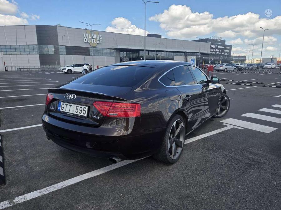 Brown Audi A5 Sportback 2013 in Vilnius, with an engine capacity of 1.80 L and mileage of 159 thousand km for 8500 €, photo 5 on AUTOMOTO.COM.LV