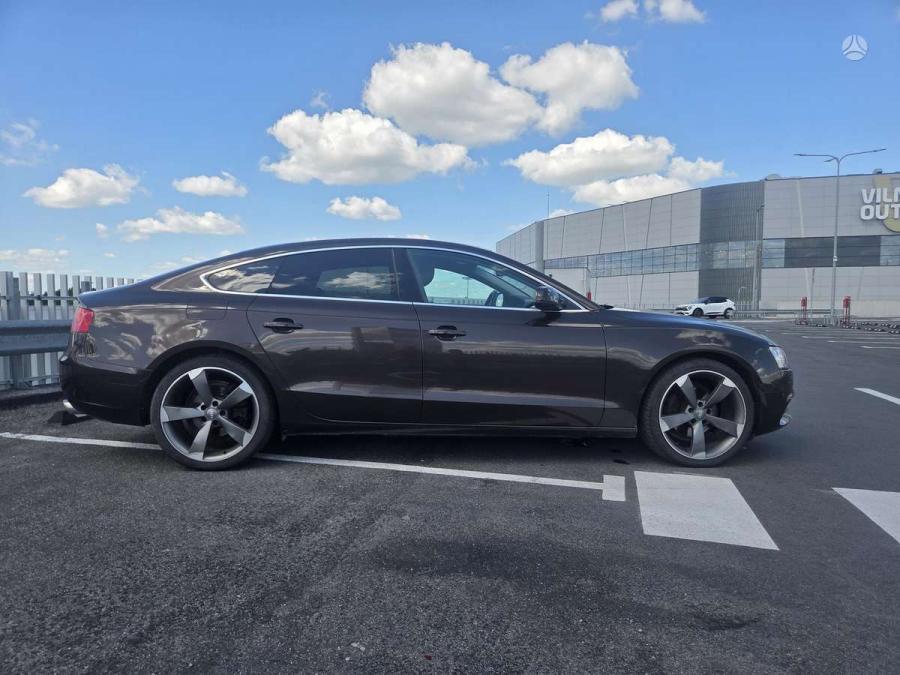 Brown Audi A5 Sportback 2013 in Vilnius, with an engine capacity of 1.80 L and mileage of 159 thousand km for 8500 €, photo 6 on AUTOMOTO.COM.LV