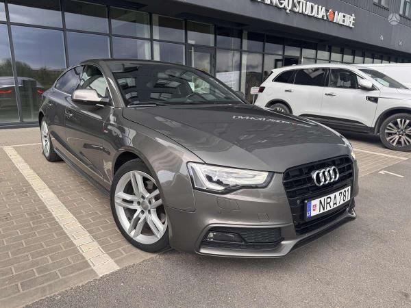 Brown Audi A5 Sportback 2013 in Vilnius, with an engine capacity of 1.97 L and mileage of 231 thousand km for 9700 €, photo 2 on AUTOMOTO.COM.LV