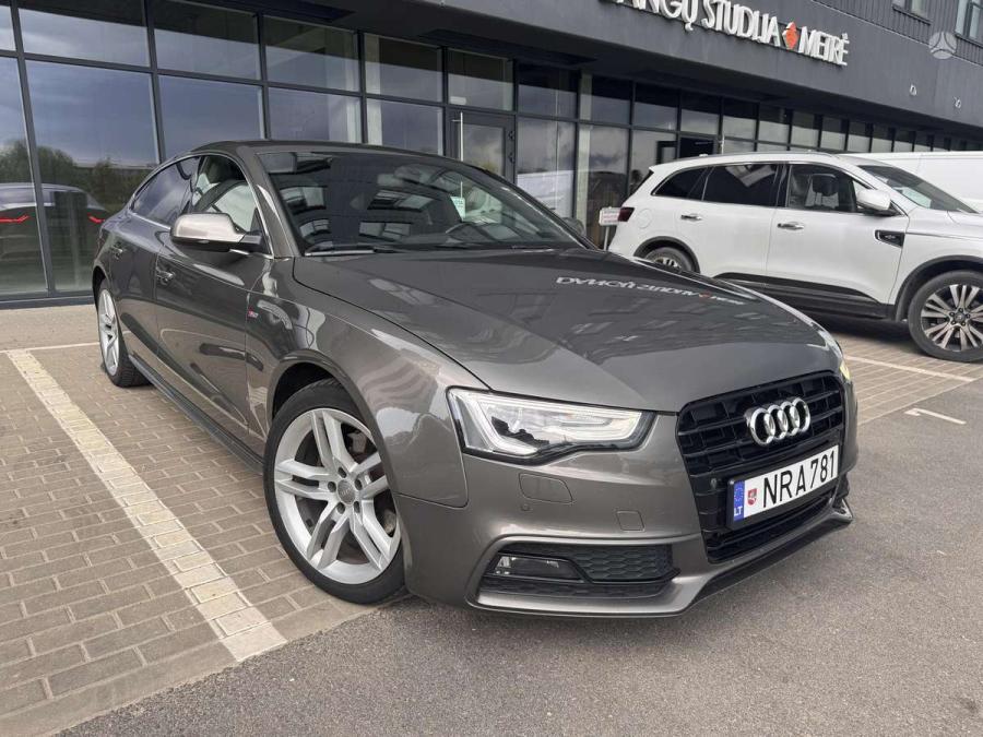 Brown Audi A5 Sportback 2013 in Vilnius, with an engine capacity of 1.97 L and mileage of 231 thousand km for 9700 €, photo 3 on AUTOMOTO.COM.LV