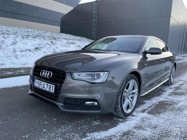 Brown Audi A5 Sportback 2014 in Vilnius, with an engine capacity of 2.00 L and mileage of 230 thousand km for 10400 €, photo 6 on AUTOMOTO.COM.LV