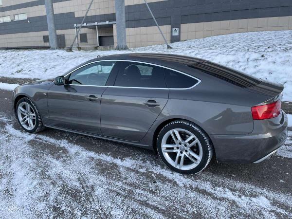 Brown Audi A5 Sportback 2014 in Vilnius, with an engine capacity of 2.00 L and mileage of 230 thousand km for 10400 €, photo 7 on AUTOMOTO.COM.LV