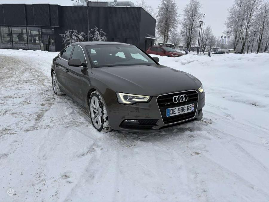 Brūns Audi A5 Sportback 2014 Kauņa, ar dzinēja tilpumu 2.97 L un nobraukumu 240 tūkst. km par 10300 €, foto 2 vietnē AUTOMOTO.COM.LV