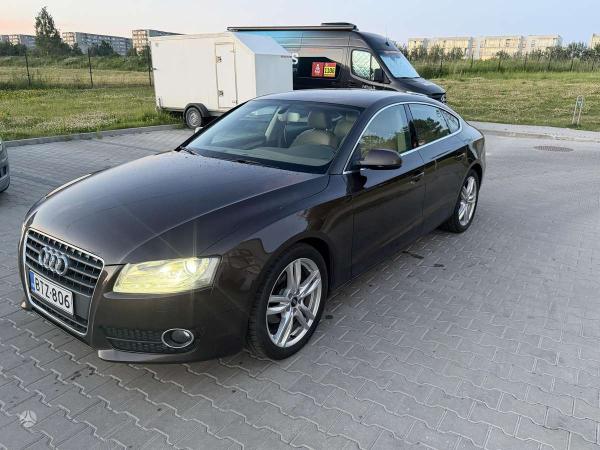 Brown Audi A5 Sportback 2012 in Vilnius, with an engine capacity of 2.00 L and mileage of 234 thousand km for 6900 €, photo 7 on AUTOMOTO.COM.LV
