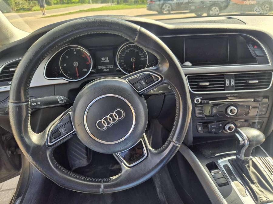 Brown Audi A5 Sportback 2012 in Vilnius, with an engine capacity of 1.97 L and mileage of 307 thousand km for 8500 €, photo 8 on AUTOMOTO.COM.LV
