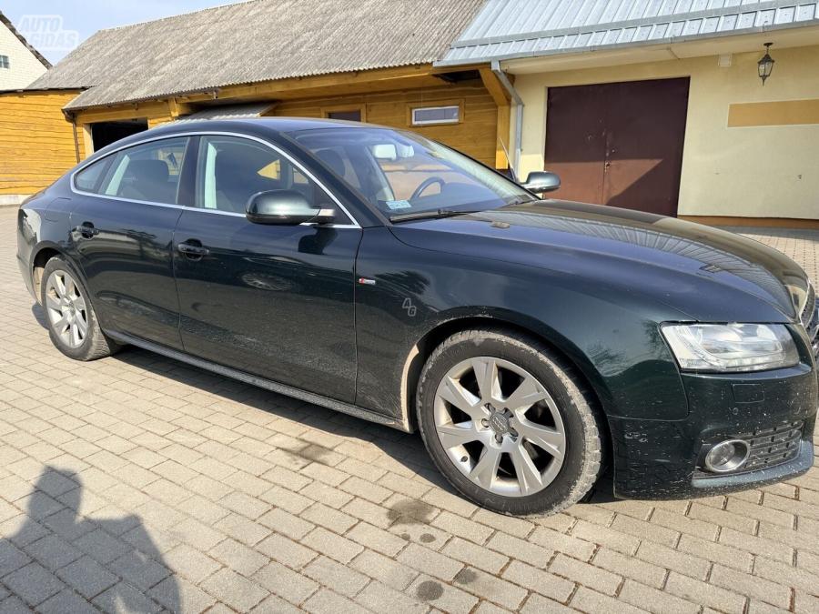 Zaļš Audi A5 Sportback 2010 Viļņa, ar dzinēja tilpumu 2.00 L un nobraukumu 170 tūkst. km par 8000 €, foto 4 vietnē AUTOMOTO.COM.LV