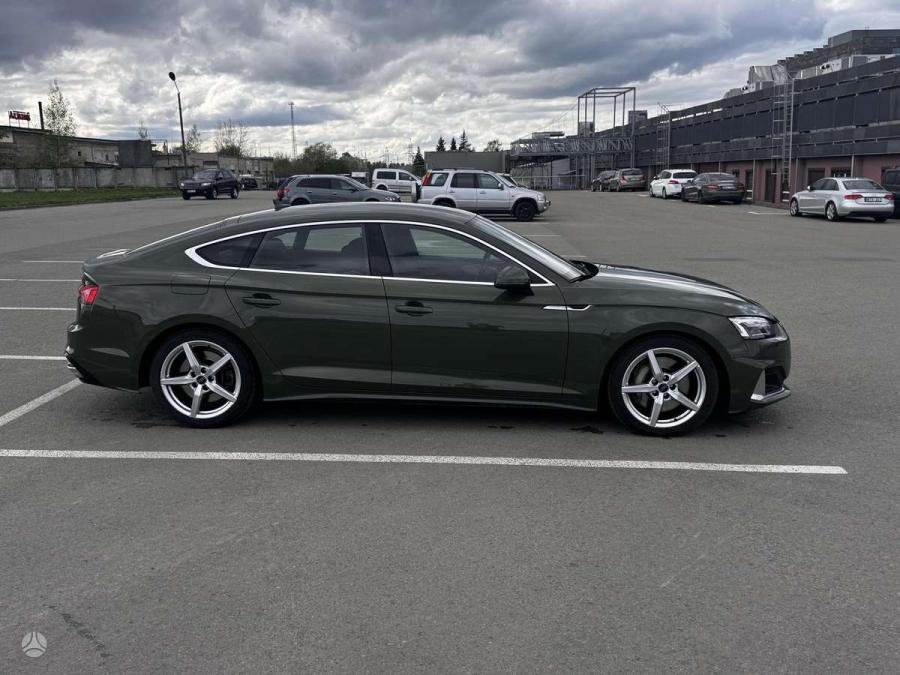 Green Audi A5 Sportback 2020 in Kaunas, with an engine capacity of 3.00 L and mileage of 109 thousand km for 32200 €, photo 8 on AUTOMOTO.COM.LV