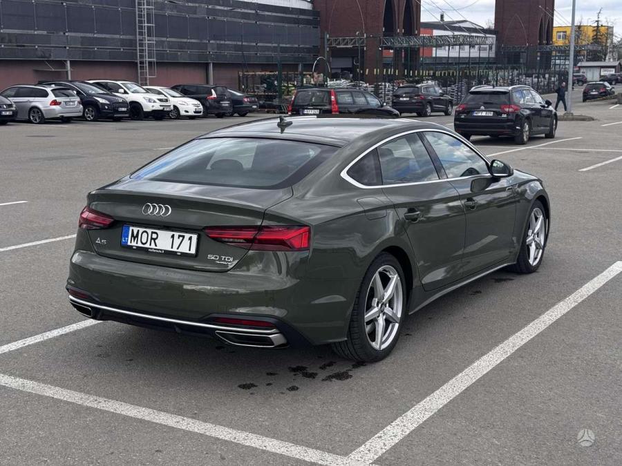 Green Audi A5 Sportback 2020 in Kaunas, with an engine capacity of 3.00 L and mileage of 109 thousand km for 32200 €, photo 11 on AUTOMOTO.COM.LV