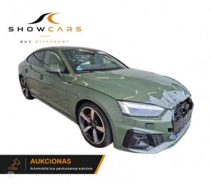 Zaļš Audi A5 Sportback 2024 Klaipėda, ar dzinēja tilpumu 1.97 L un nobraukumu 64 tūkst. km par 11300 €, foto  vietnē AUTOMOTO.COM.LV