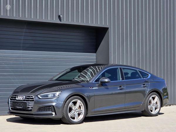 Pelēks Audi A5 Sportback 2017 Kauņa, ar dzinēja tilpumu 2.00 L un nobraukumu 300 tūkst. km par 16750 €, foto 4 vietnē AUTOMOTO.COM.LV