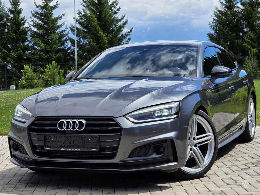 Серый Ауди A5 Sportback 2017 в Каунас, объемом двигателя 2.00 л и пробегом 269 тыс. км за 16999 €, фото 1 на AUTOMOTO.COM.LV