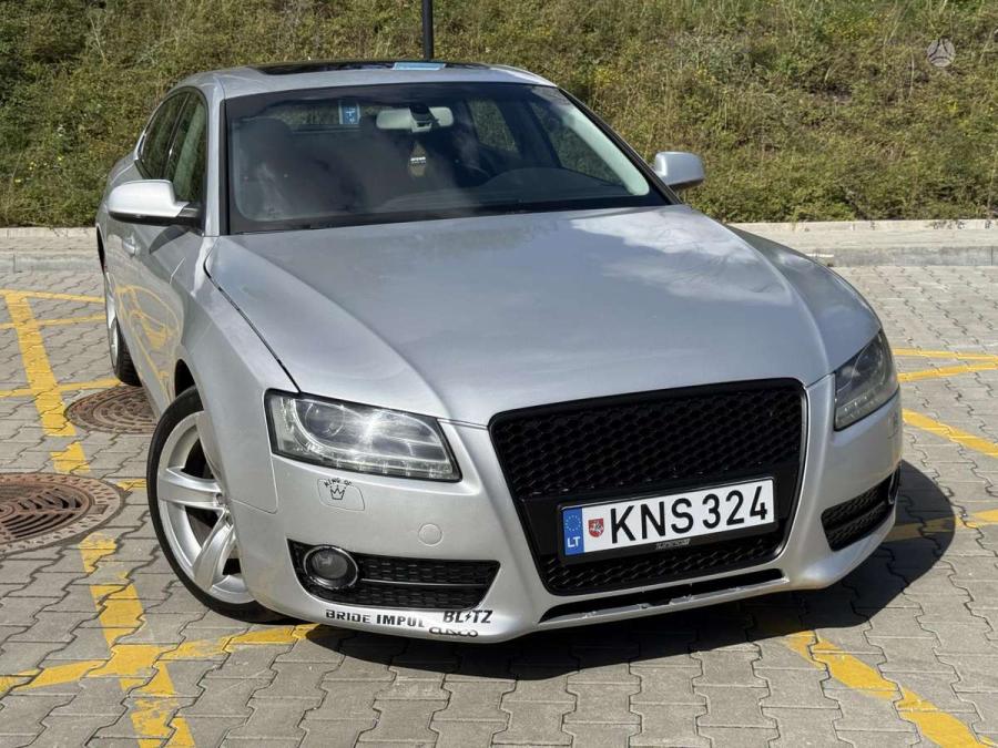 Серый Ауди A5 Sportback 2009 в Вильнюс, объемом двигателя 2.97 л и пробегом 357 тыс. км за 5000 €, фото 3 на AUTOMOTO.COM.LV