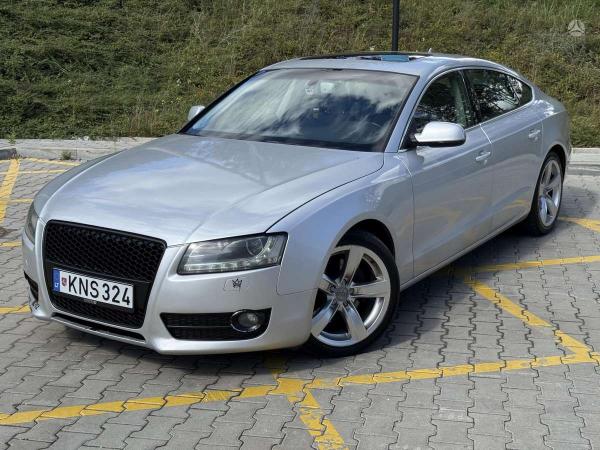 Pelēks Audi A5 Sportback 2009 Viļņa, ar dzinēja tilpumu 2.97 L un nobraukumu 357 tūkst. km par 5000 €, foto 4 vietnē AUTOMOTO.COM.LV