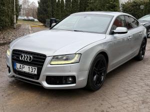 Pelēks Audi A5 Sportback 2010 Marijampole, ar dzinēja tilpumu 2.97 L un nobraukumu 345 tūkst. km par 5900 €, foto  vietnē AUTOMOTO.COM.LV