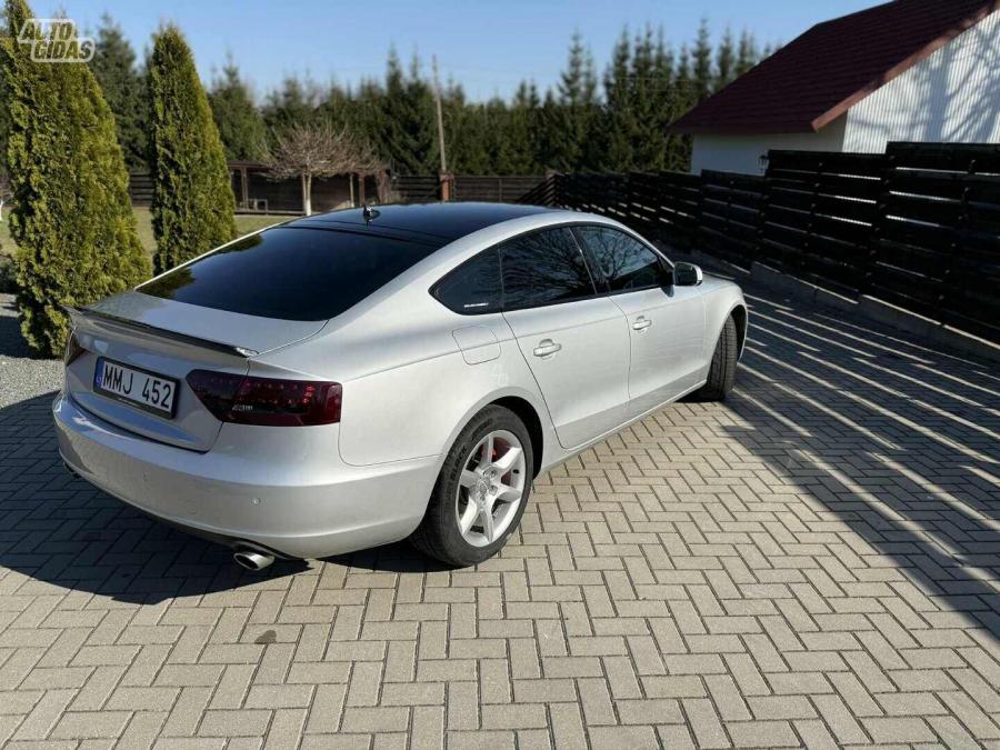 Pelēks Audi A5 Sportback 2010 Klaipėda, ar dzinēja tilpumu 2.70 L un nobraukumu 320 tūkst. km par 7700 €, foto 4 vietnē AUTOMOTO.COM.LV