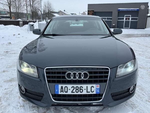 Grey Audi A5 Sportback 2010 in Taurage, with an engine capacity of 1.97 L and mileage of 292 thousand km for 6250 €, photo 8 on AUTOMOTO.COM.LV