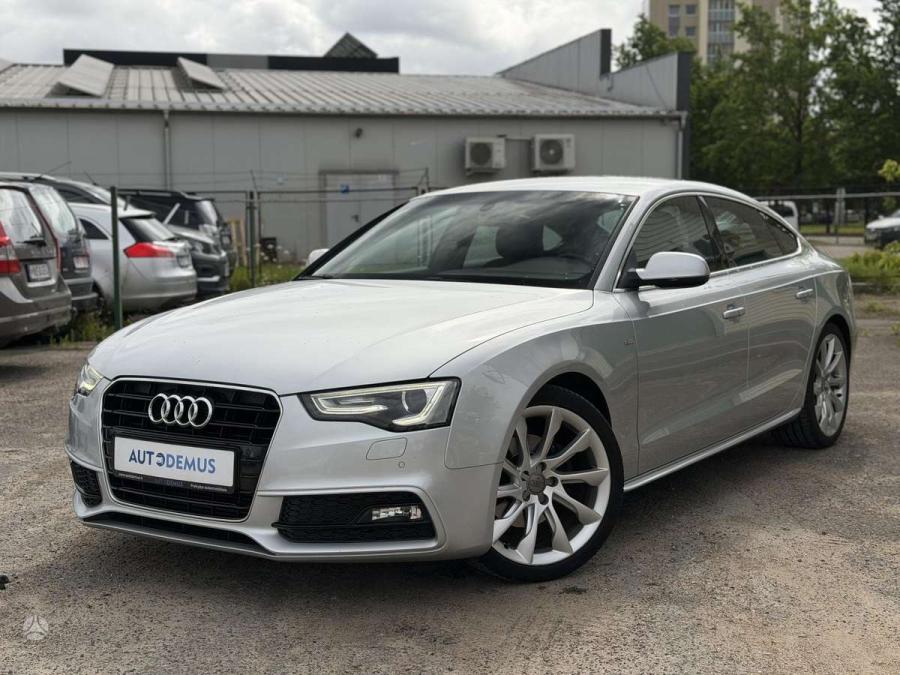 Grey Audi A5 Sportback 2012 in Mazeikiai, with an engine capacity of 1.80 L and mileage of 225 thousand km for 9900 €, photo 1 on AUTOMOTO.COM.LV