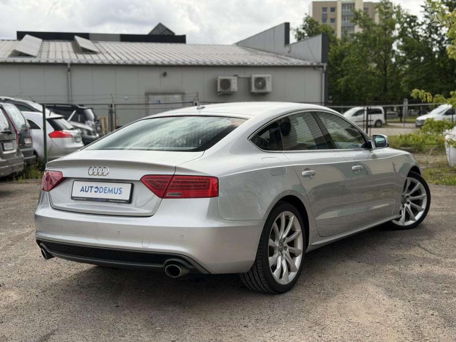 Grey Audi A5 Sportback 2012 in Mazeikiai, with an engine capacity of 1.80 L and mileage of 225 thousand km for 9900 €, photo 4 on AUTOMOTO.COM.LV