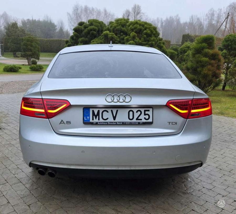 Pelēks Audi A5 Sportback 2013 Utena, ar dzinēja tilpumu 1.97 L un nobraukumu 288 tūkst. km par 6400 €, foto 4 vietnē AUTOMOTO.COM.LV