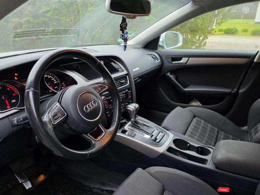 Pelēks Audi A5 Sportback 2013 Utena, ar dzinēja tilpumu 1.97 L un nobraukumu 288 tūkst. km par 6400 €, foto 9 vietnē AUTOMOTO.COM.LV