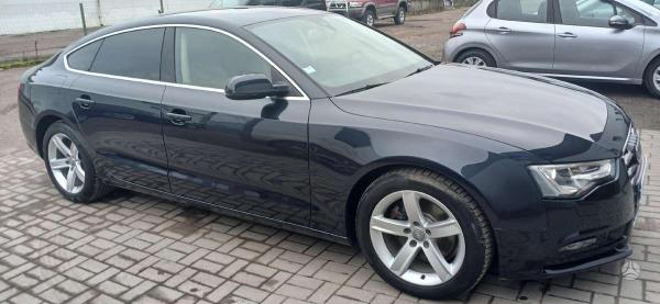 Grey Audi A5 Sportback 2013 in Taurage, with an engine capacity of 1.97 L and mileage of 122 thousand km for 9800 €, photo 1 on AUTOMOTO.COM.LV