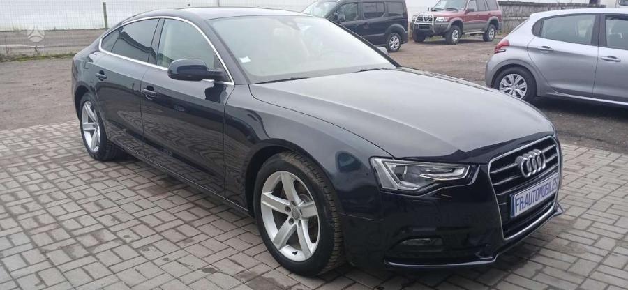Grey Audi A5 Sportback 2013 in Taurage, with an engine capacity of 1.97 L and mileage of 122 thousand km for 9800 €, photo 12 on AUTOMOTO.COM.LV