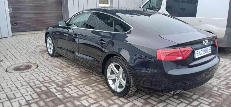 Grey Audi A5 Sportback 2013 in Taurage, with an engine capacity of 1.97 L and mileage of 122 thousand km for 9800 €, photo 14 on AUTOMOTO.COM.LV