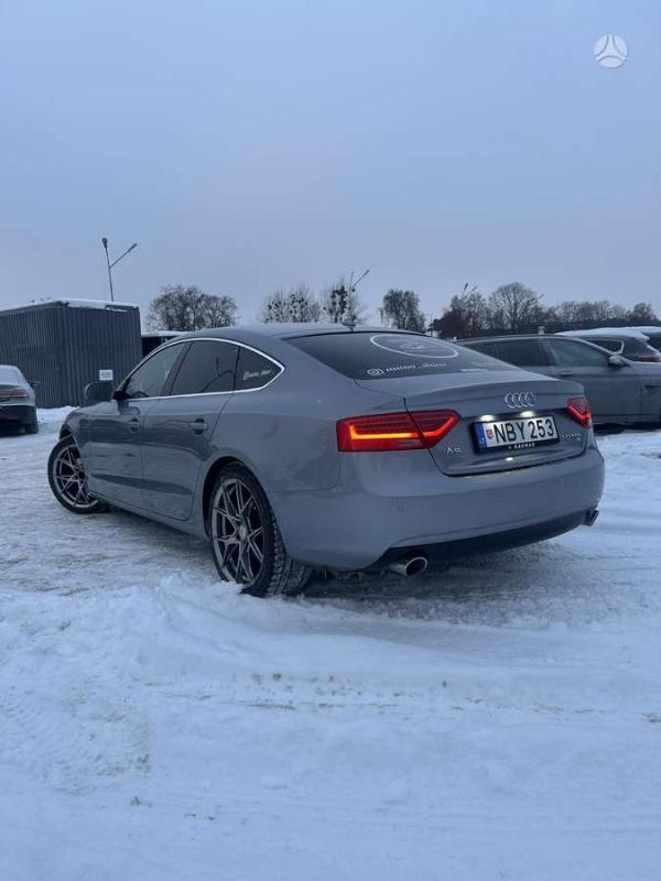 Pelēks Audi A5 Sportback 2014 Kauņa, ar dzinēja tilpumu 2.97 L un nobraukumu 247 tūkst. km par 12200 €, foto 5 vietnē AUTOMOTO.COM.LV