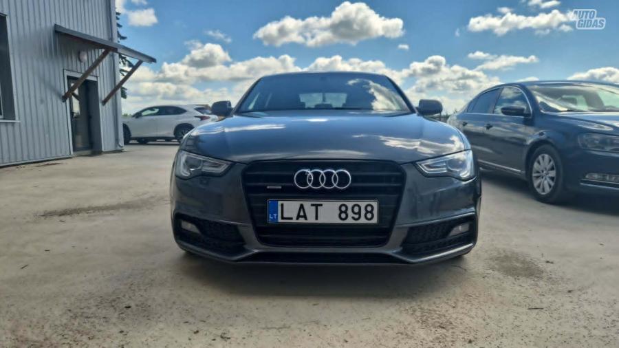 Pelēks Audi A5 Sportback 2014 Ukmergė, ar dzinēja tilpumu 3.00 L un nobraukumu 366 tūkst. km par 10300 €, foto 4 vietnē AUTOMOTO.COM.LV